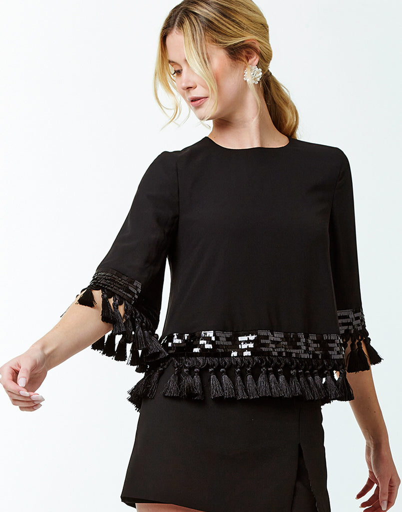 Shimmy Shimmy Tassel Top – MESTIZA NEW YORK